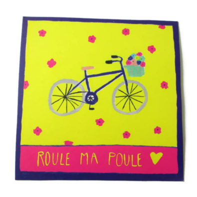 Carte Vélo - Roule ma poule – Danslairdutempsbijoux